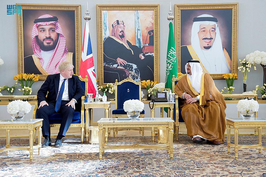 UK Prime Minister Arrives in Riyadh