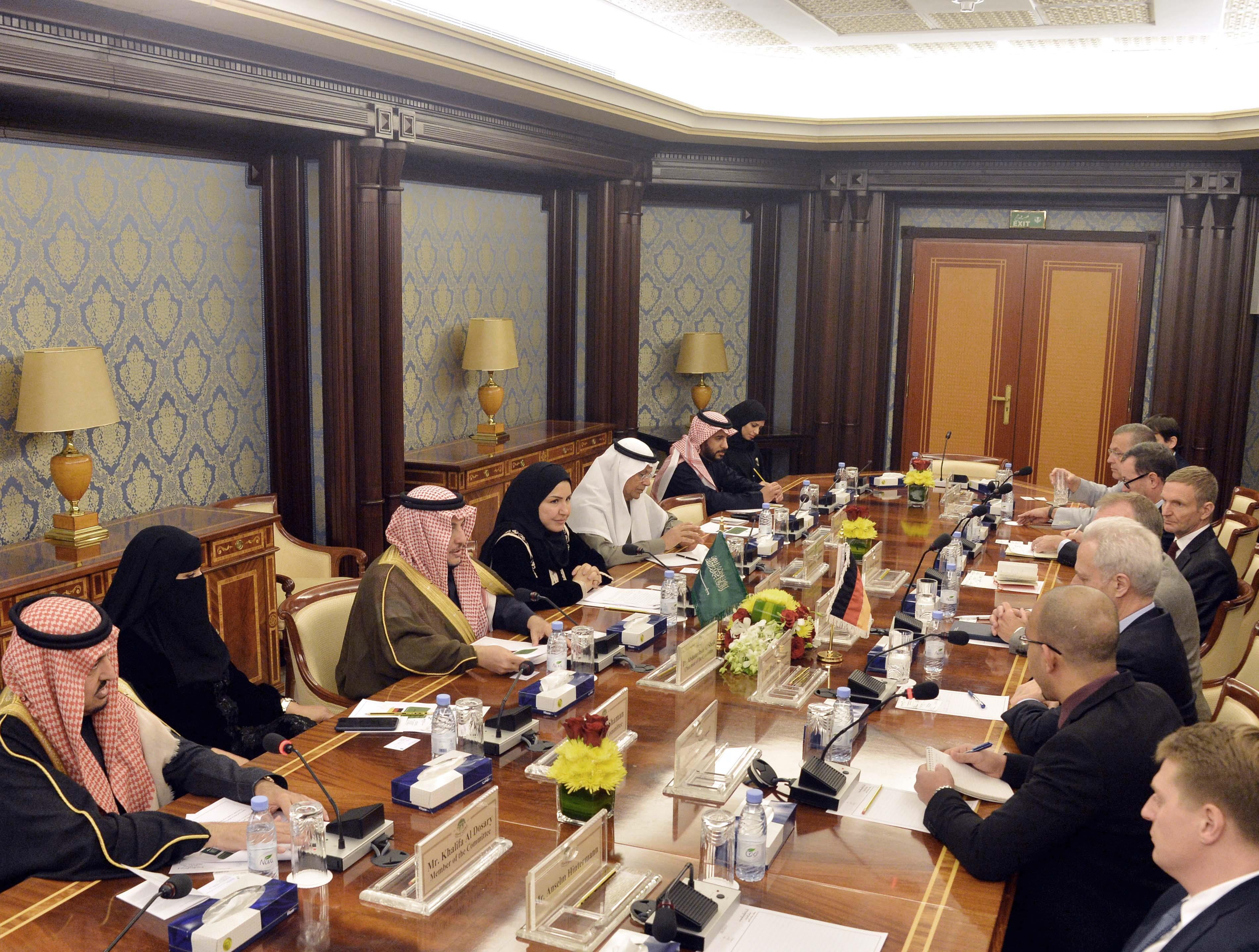 Shura Saudi-German Parliamentary Friendship Committee Meets with Member ...