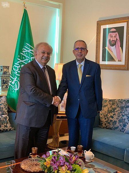 KSA's Permanent Representative to UN Receives Tunisian Counterpart