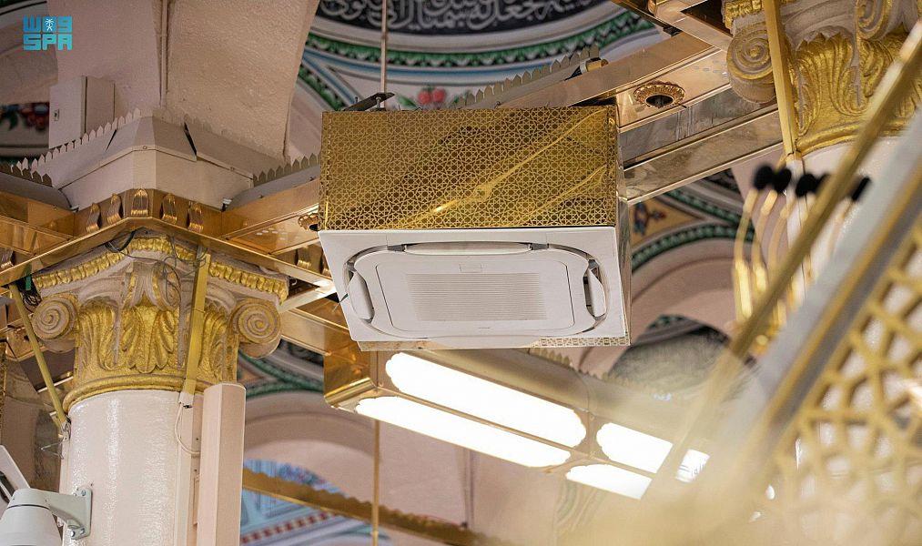 Central Air Conditioning Station at Prophet's Holy Mosque Represents a ...