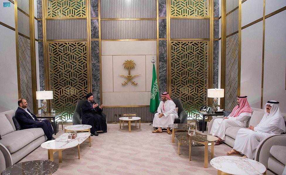 HRH Crown Prince Receives Leader of Wisdom Movement in Iraq
