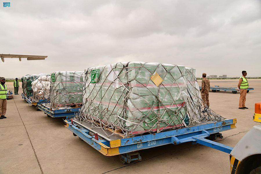 10th Airplane of Saudi Relief Airlift Loaded with 30 Tons of Relief ...