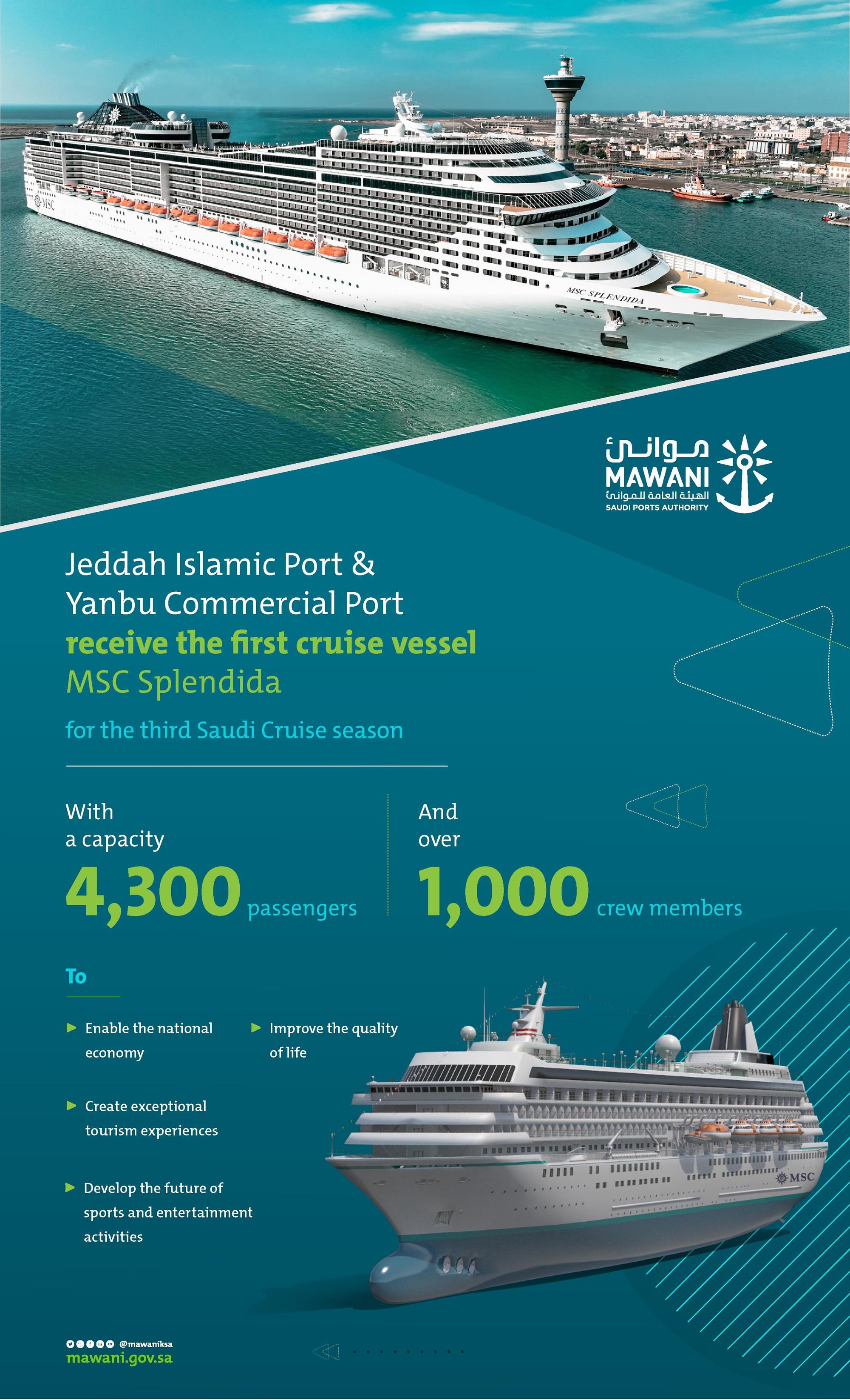 Jeddah Islamic Port & Yanbu Commercial Port Kick Off Third Saudi Cruise ...