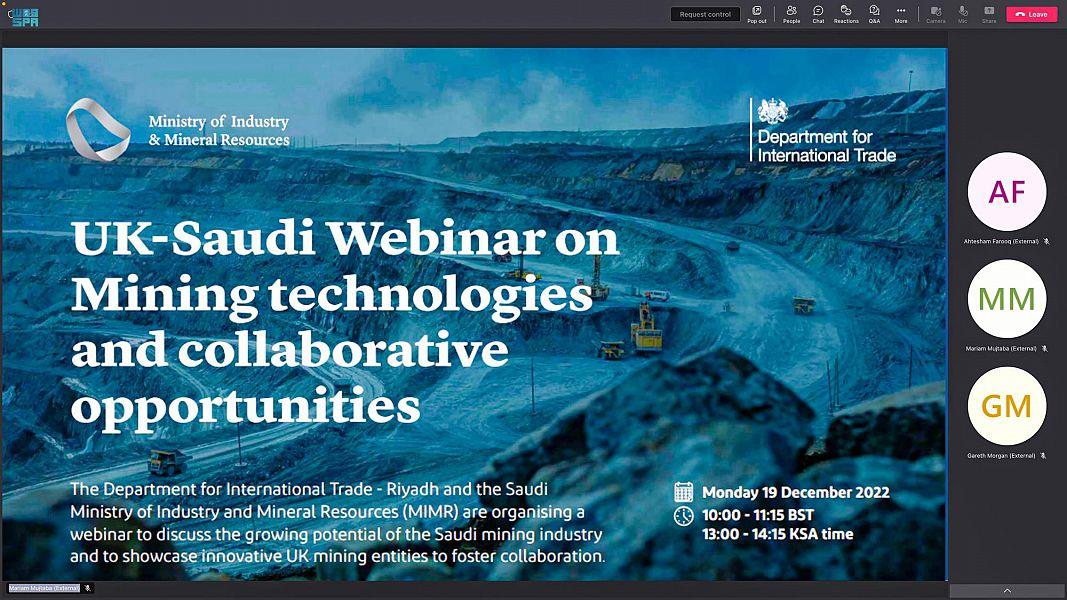 Saudi Arabia and UK Embassy Host Joint Webinar Highlighting Kingdom’s ...