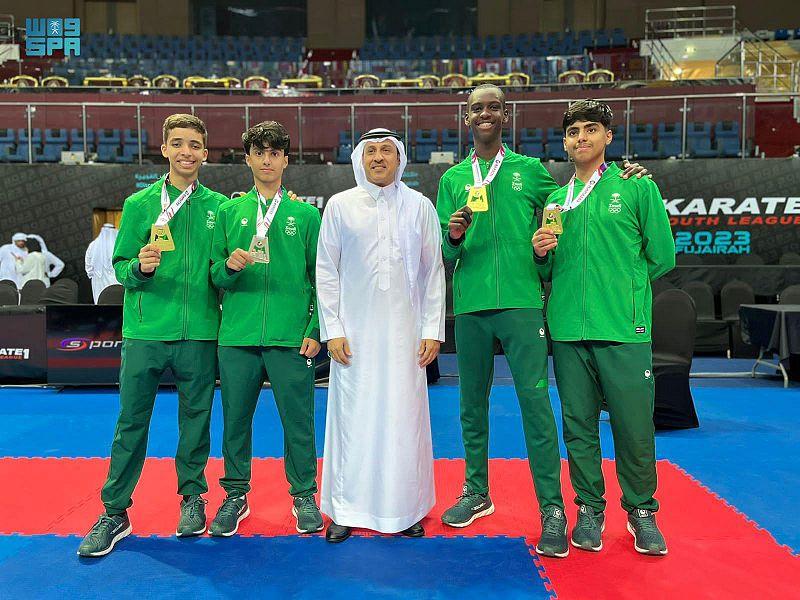 Saudi Karateka Wins 9 Medals in the International Youth Karate League ...