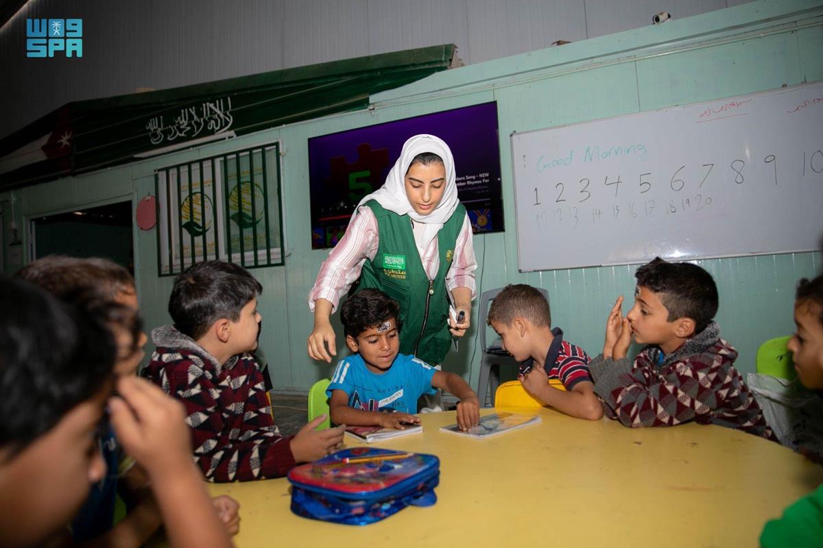 KSrelief Implements 19th Volunteer Program in Jordan’s Zaatari Refugee Camp