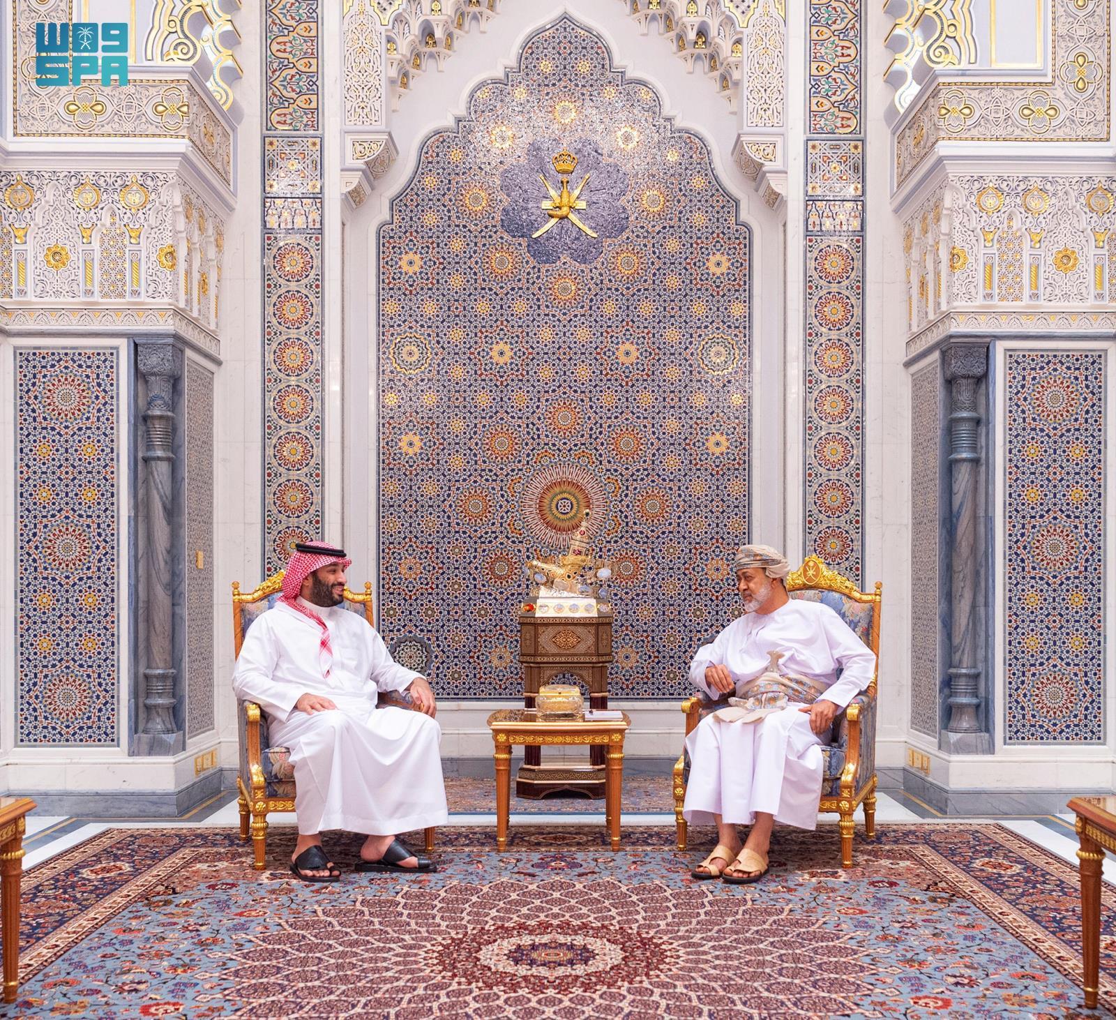Le Prince héritier rencontre Sa Majesté le Sultan d'Oman