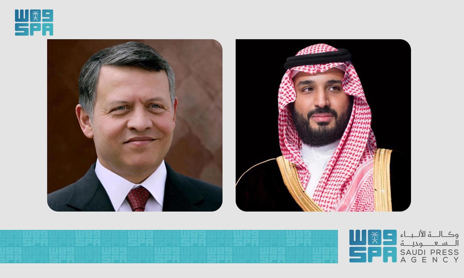 HRH Crown Prince Makes Phone Call with King of Jordan