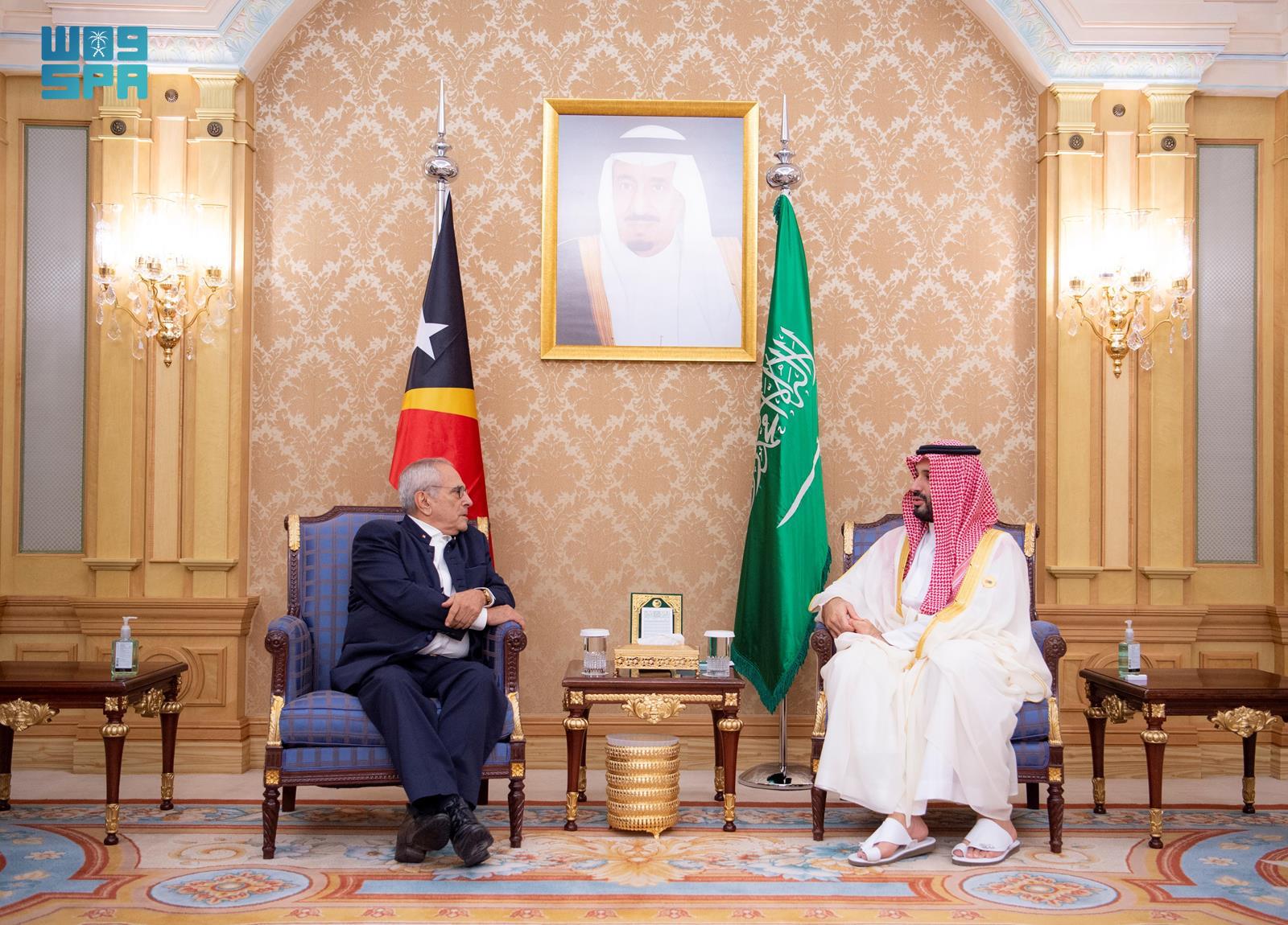 HRH Crown Prince Meets President of Timor-Leste on Sidelines of GCC ...
