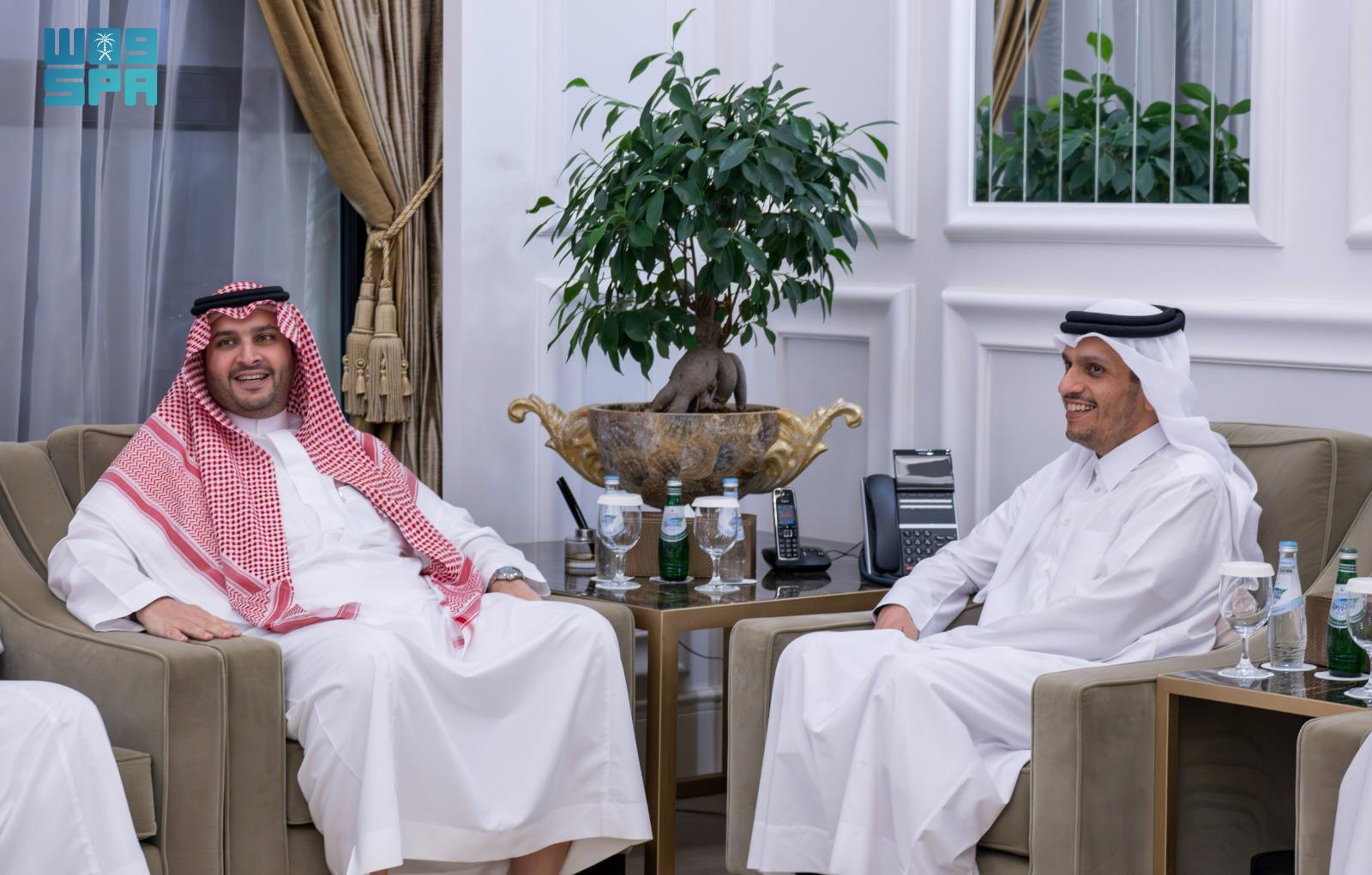 Le Premier ministre qatari reçoit le Prince Turki bin Mohammed bin Fahd