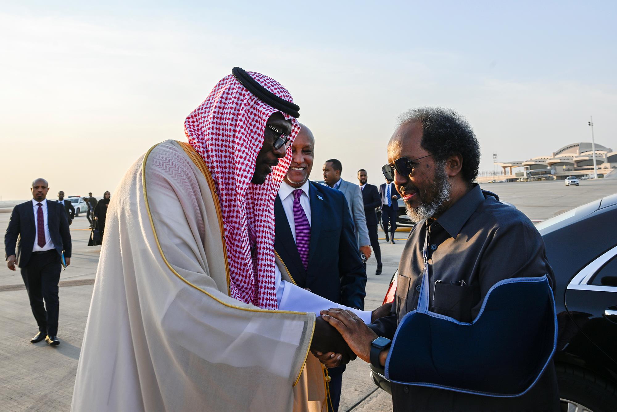 President of Somalia Leaves Riyadh