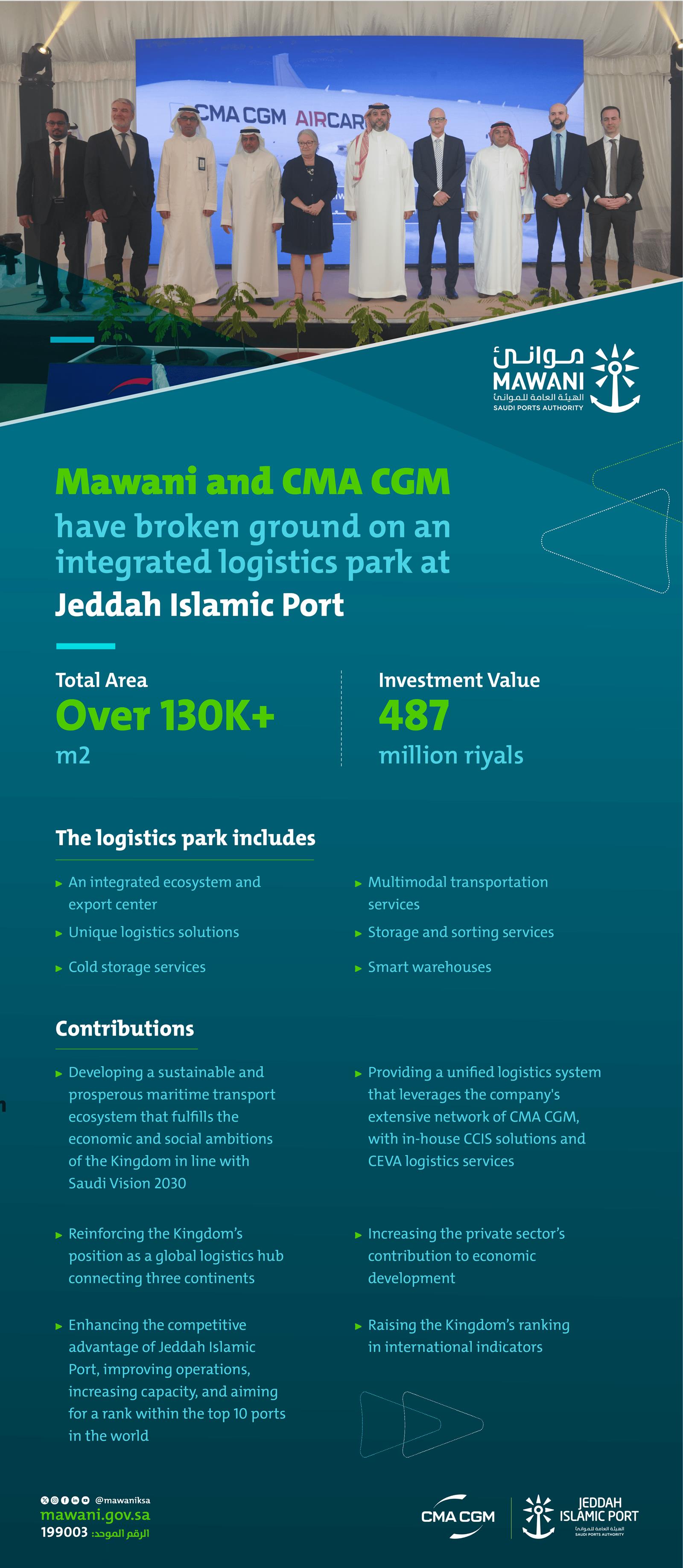 Mawani, CMA CGM Group Lay Foundation for Logistics Park at Jeddah ...