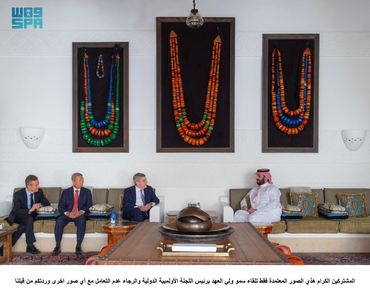 والاحضرت ولیعهد رئیس کمیته بین المللی المپیک را به حضور پذیرفتند