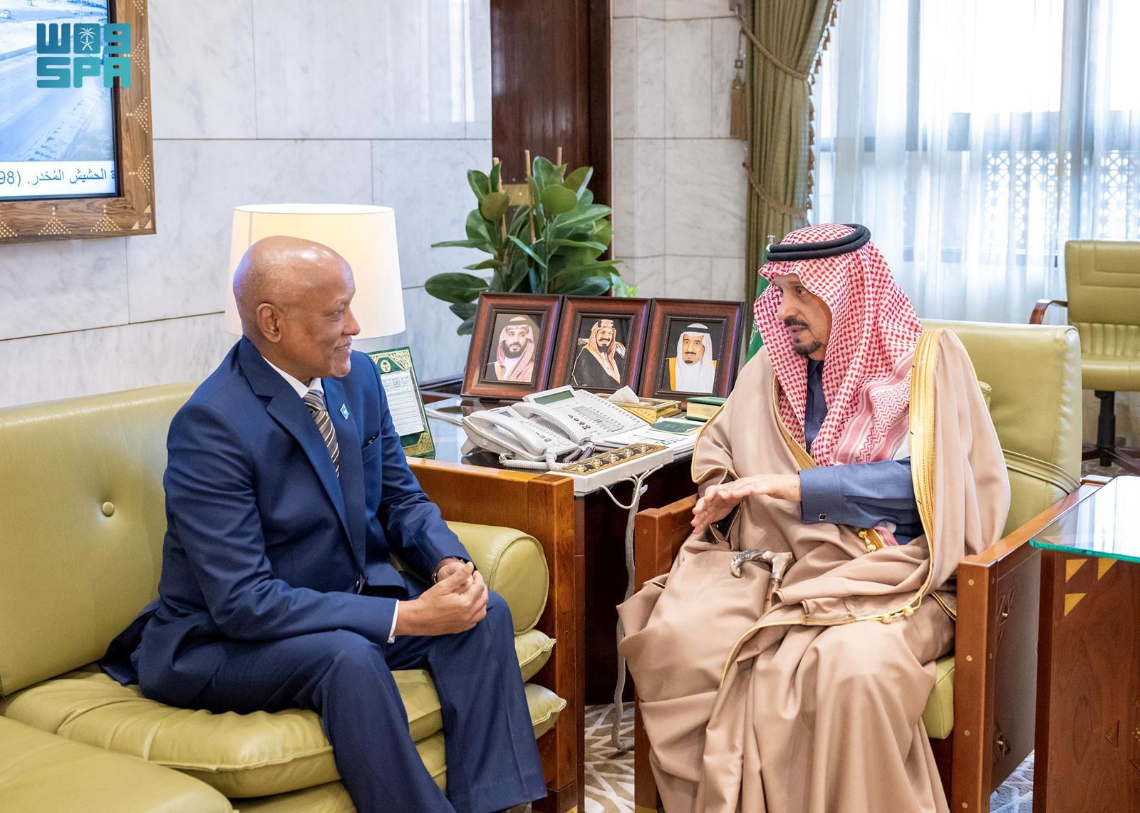 Riyadh Governor Receives Newly Appointed Somali Ambassador