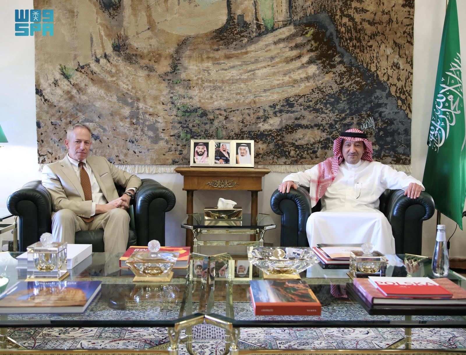 Vice Foreign Minister Receives US Ambassador to Saudi Arabia