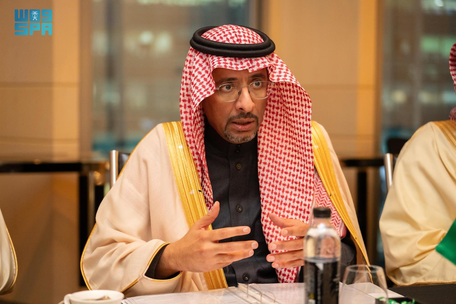 Saudi Minister Of Industry And Mineral Resources Discusses With His saudi-minister-of-industry-and-mineral-resources-discusses-with-his