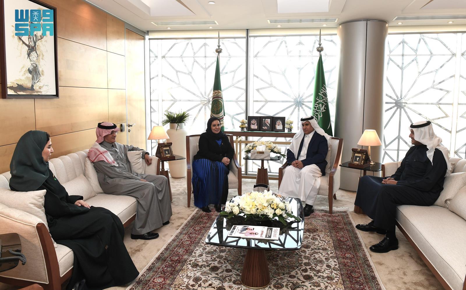 Saudi Arabia’s Representative to Arab League Receives HRC President