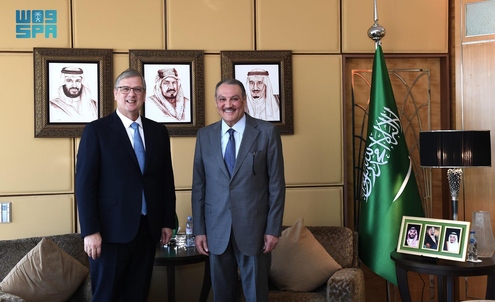 Saudi Ambassador to Egypt Receives Dutch Counterpart