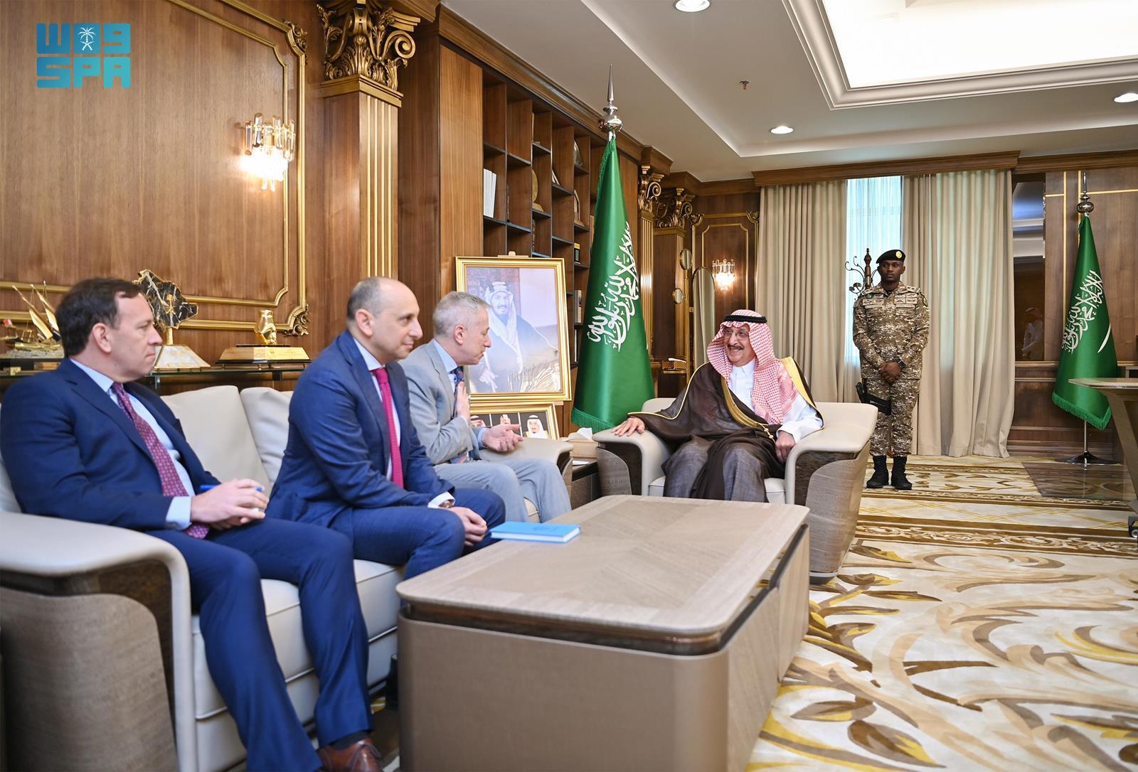 Jazan Governor Receives U.S. Ambassador to Saudi Arabia