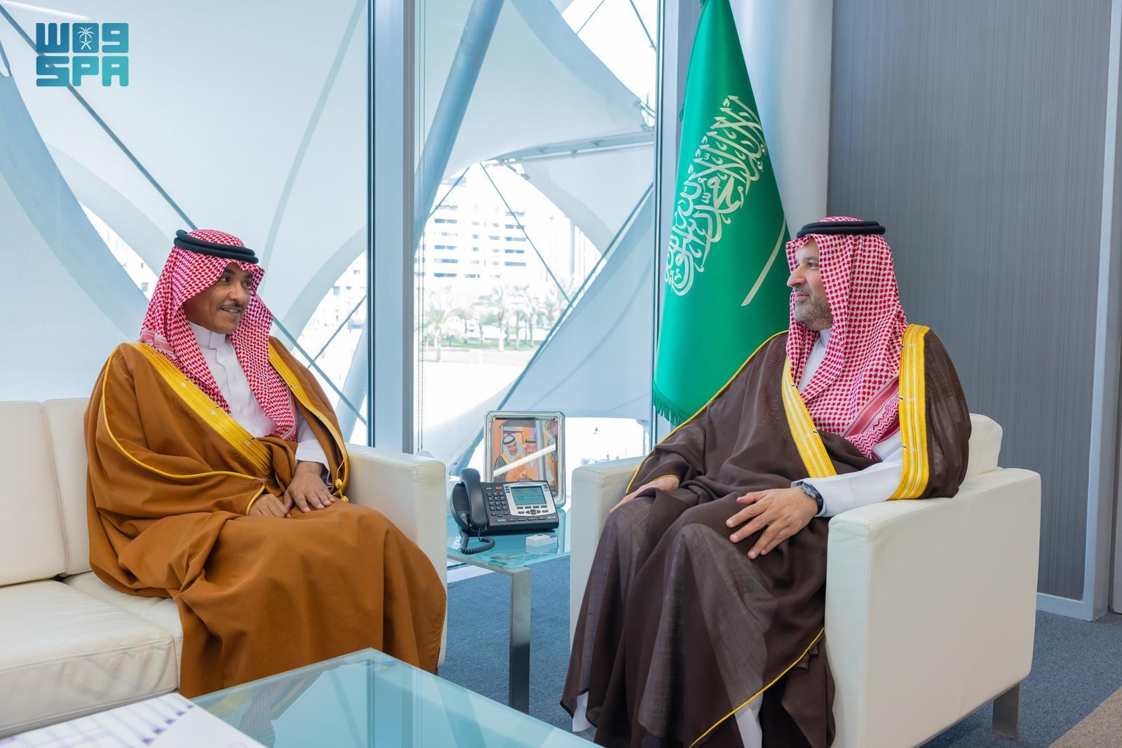 Prince Faisal bin Salman Receives Minister of Media