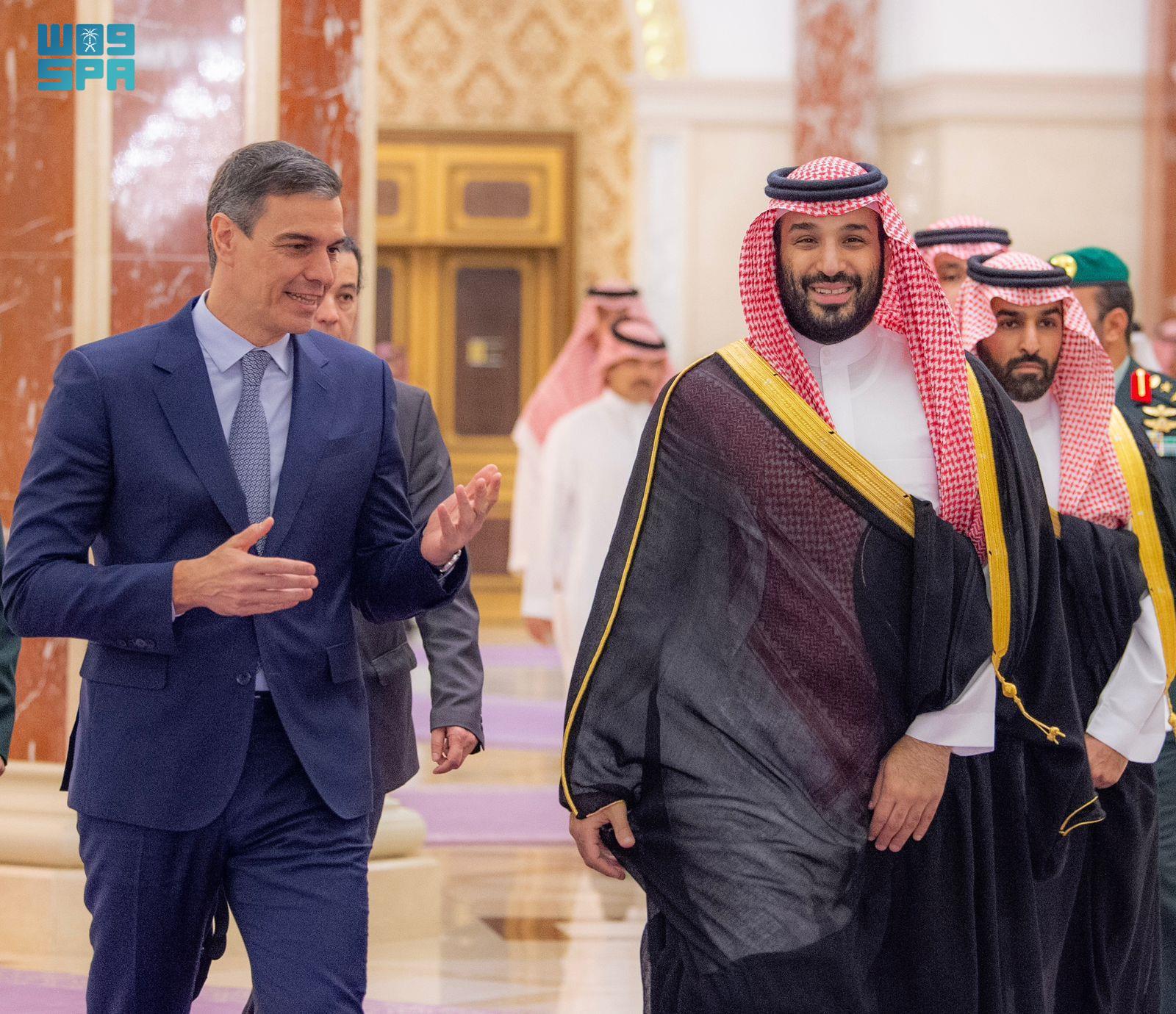 HRH Crown Prince Receives Spanish Prime Minister