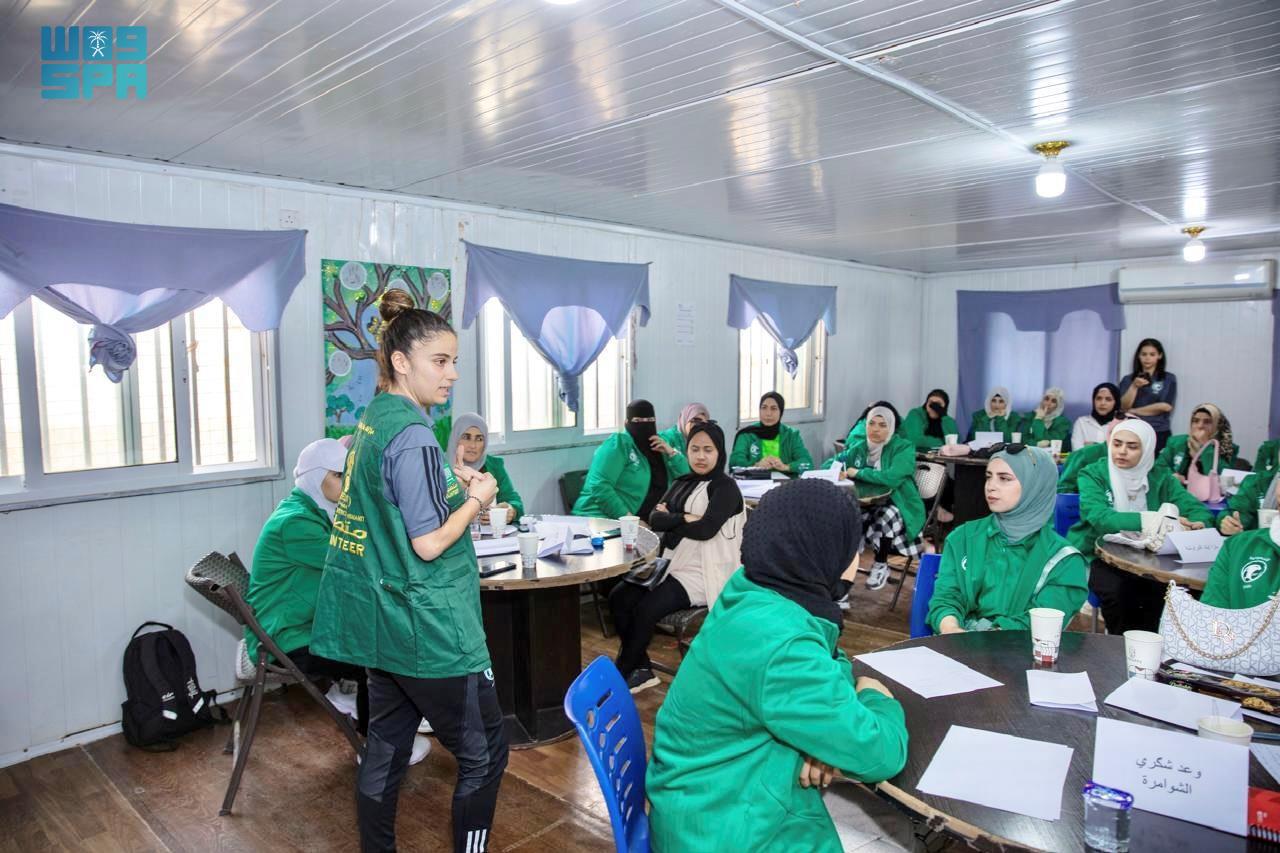 KSrelief Wraps Up its 25th Volunteer Training Program at Zaatari Refugee Camp in Jordan