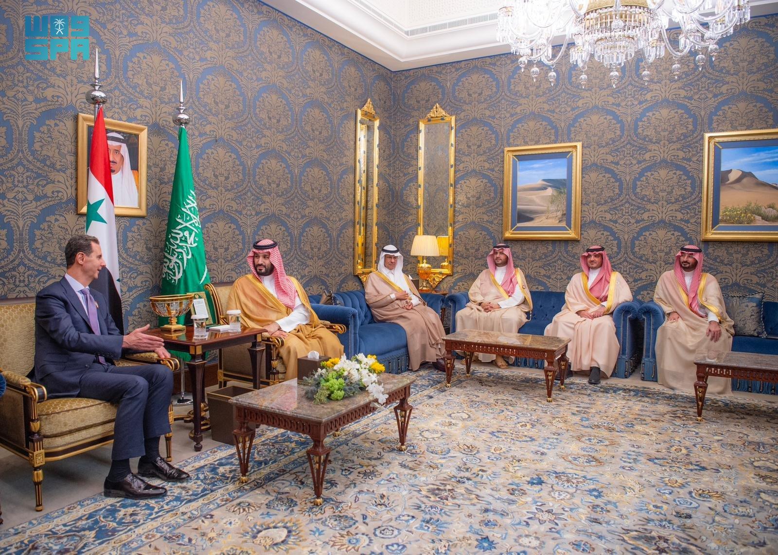 HRH the Crown Prince Meets with Syrian President on Sidelines of Arab ...