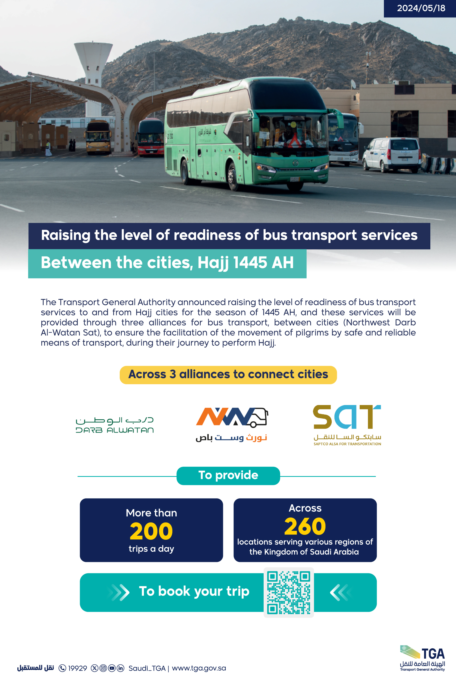 TGA Enhances Intercity Bus Transport Services for This Year's Pilgrims