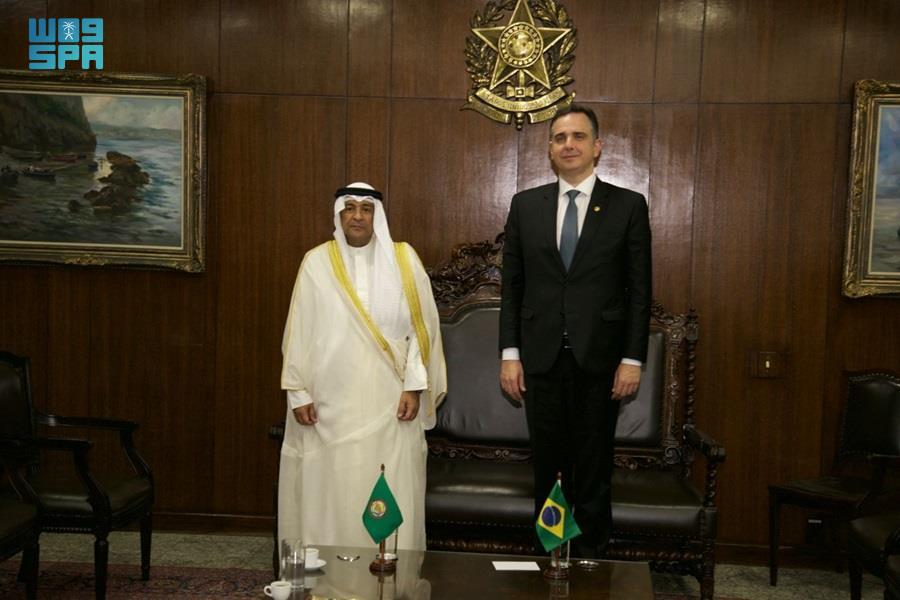 GCC Secretary General Meets with President of Brazil's Federal Senate