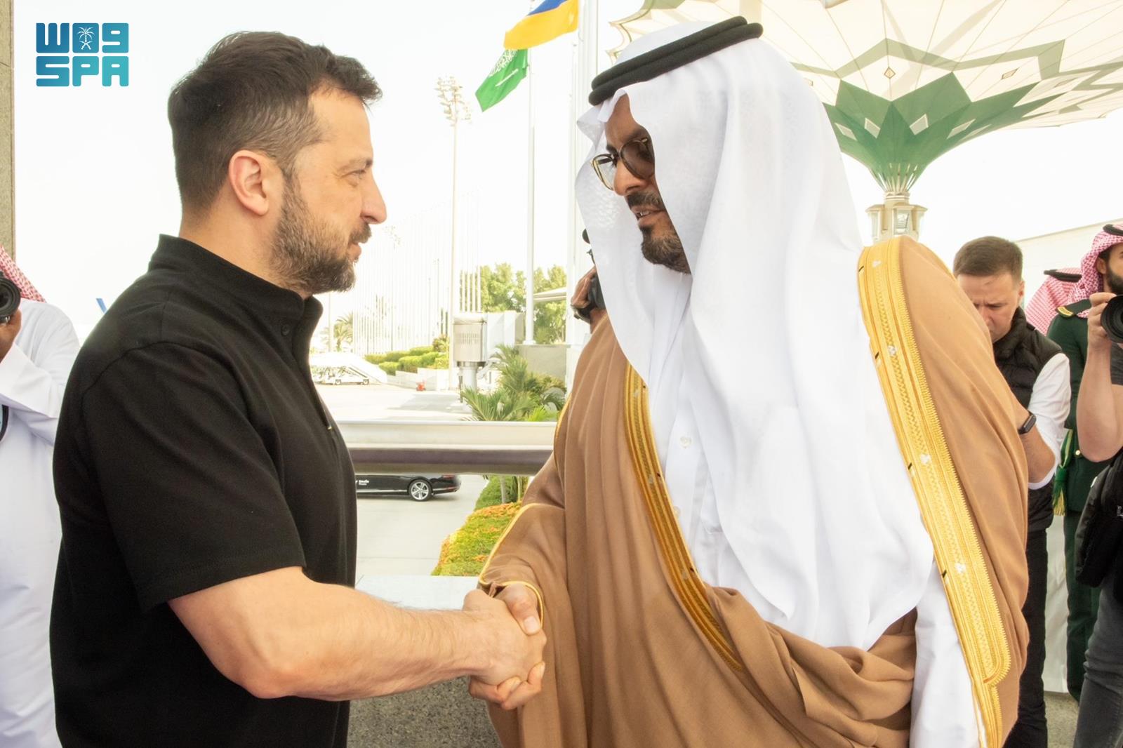 President of Ukraine Arrives in Jeddah