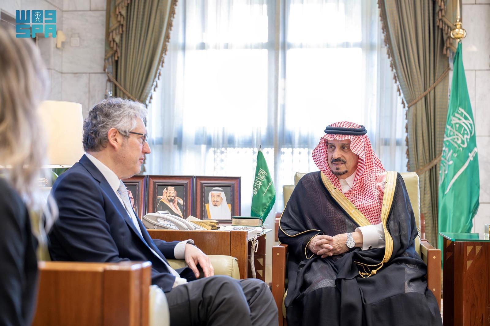 Riyadh Governor Receives Newly Appointed Argentinian Ambassador