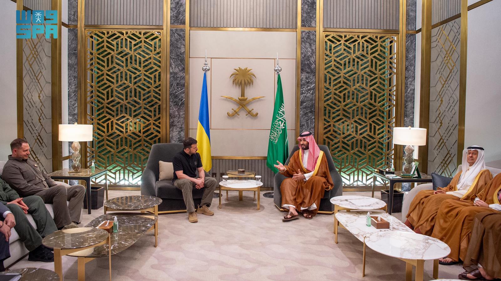 HRH the Crown Prince Receives Ukrainian President