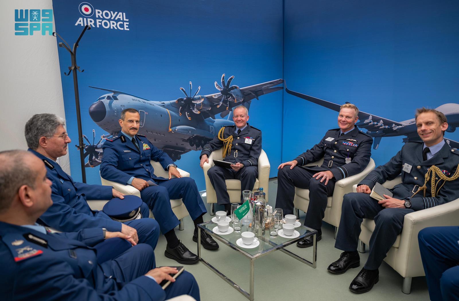 Royal Saudi Air Forces Commander Attends RIAT 2024 Opening in the UK