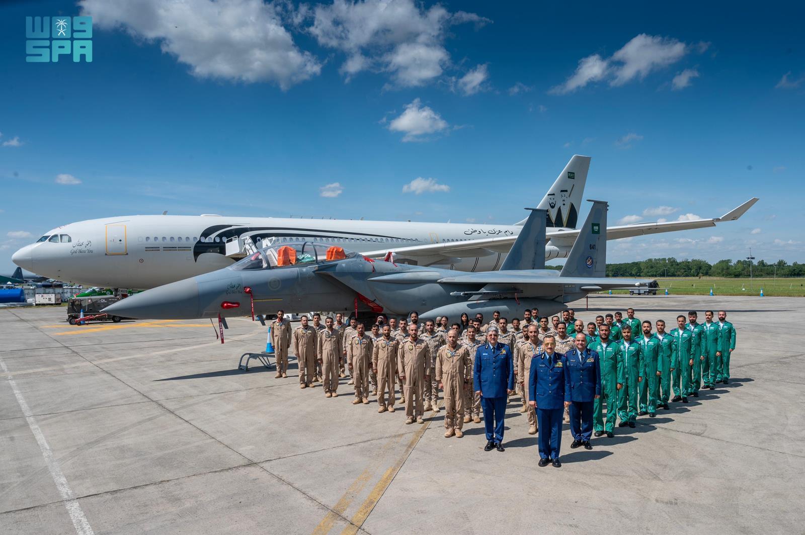 Royal Saudi Air Forces Commander Attends RIAT 2024 Opening in the UK