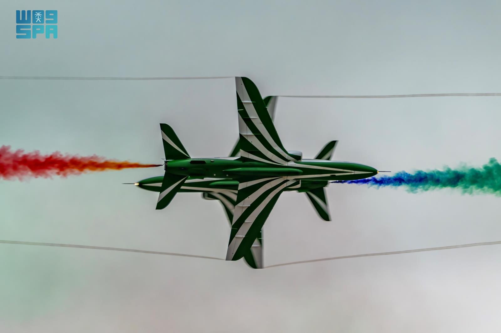 Saudi Hawks Team Continues Aerial Displays at RIAT 2024