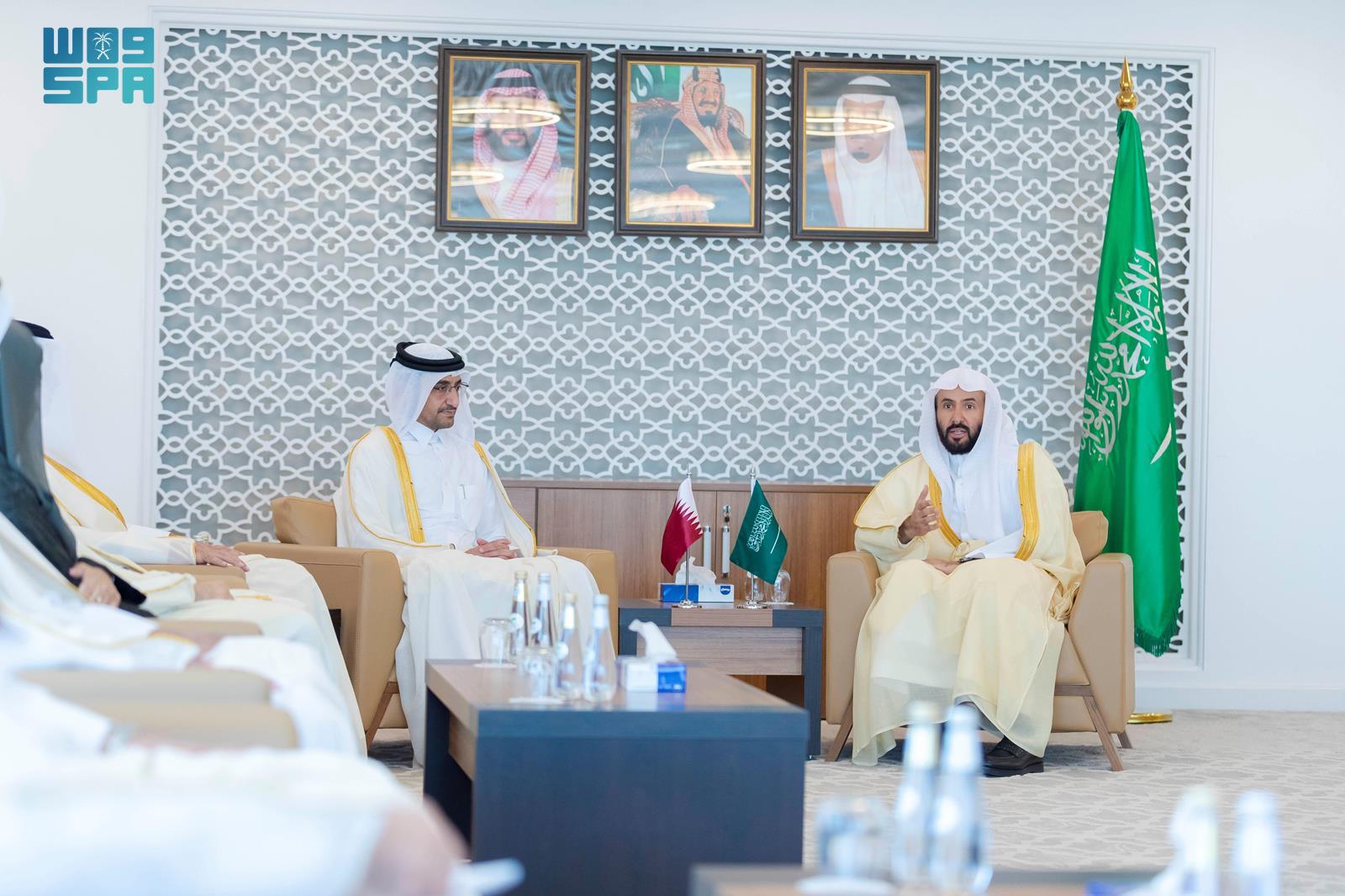 Justice Minister Discusses with Qatari Counterpart Ways to Enhance Cooperation in Justice Field