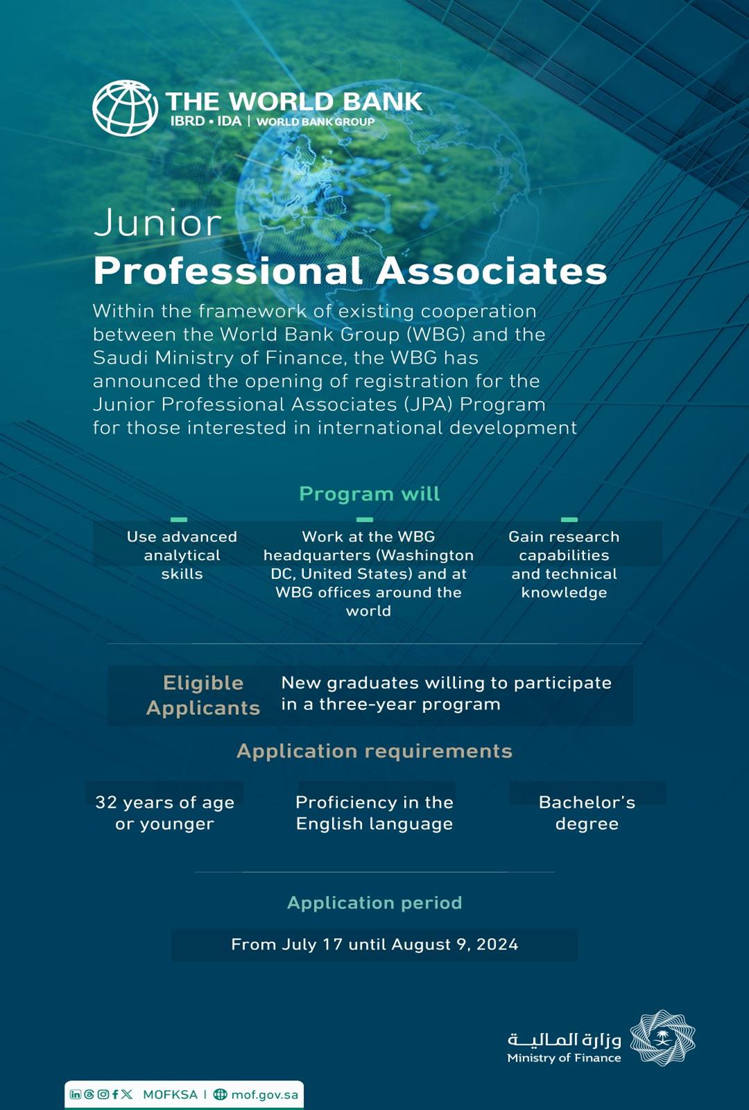 World Bank Group to Accept Applications for Junior Professional ...