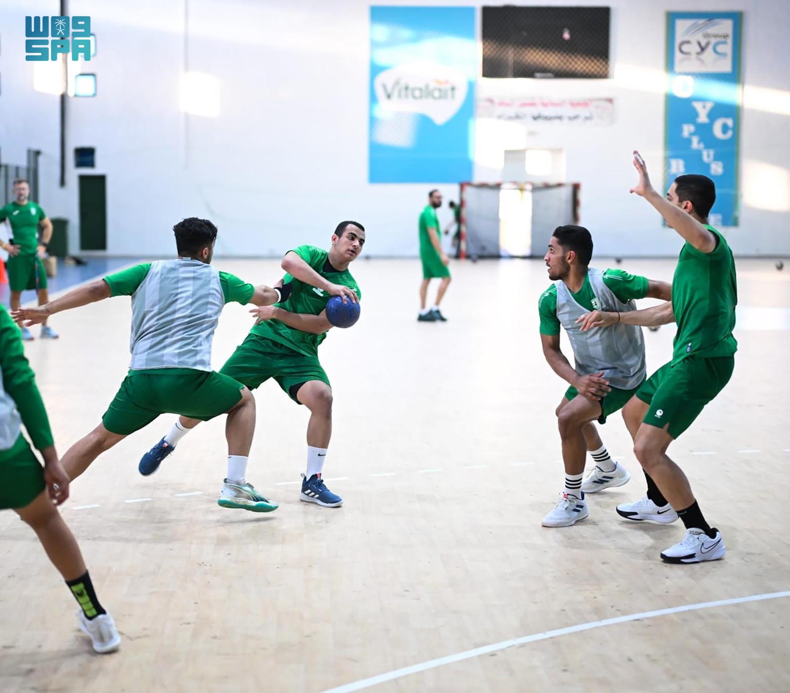 Saudi Junior Handball Team Plays Friendly Match against Tunisia in ...