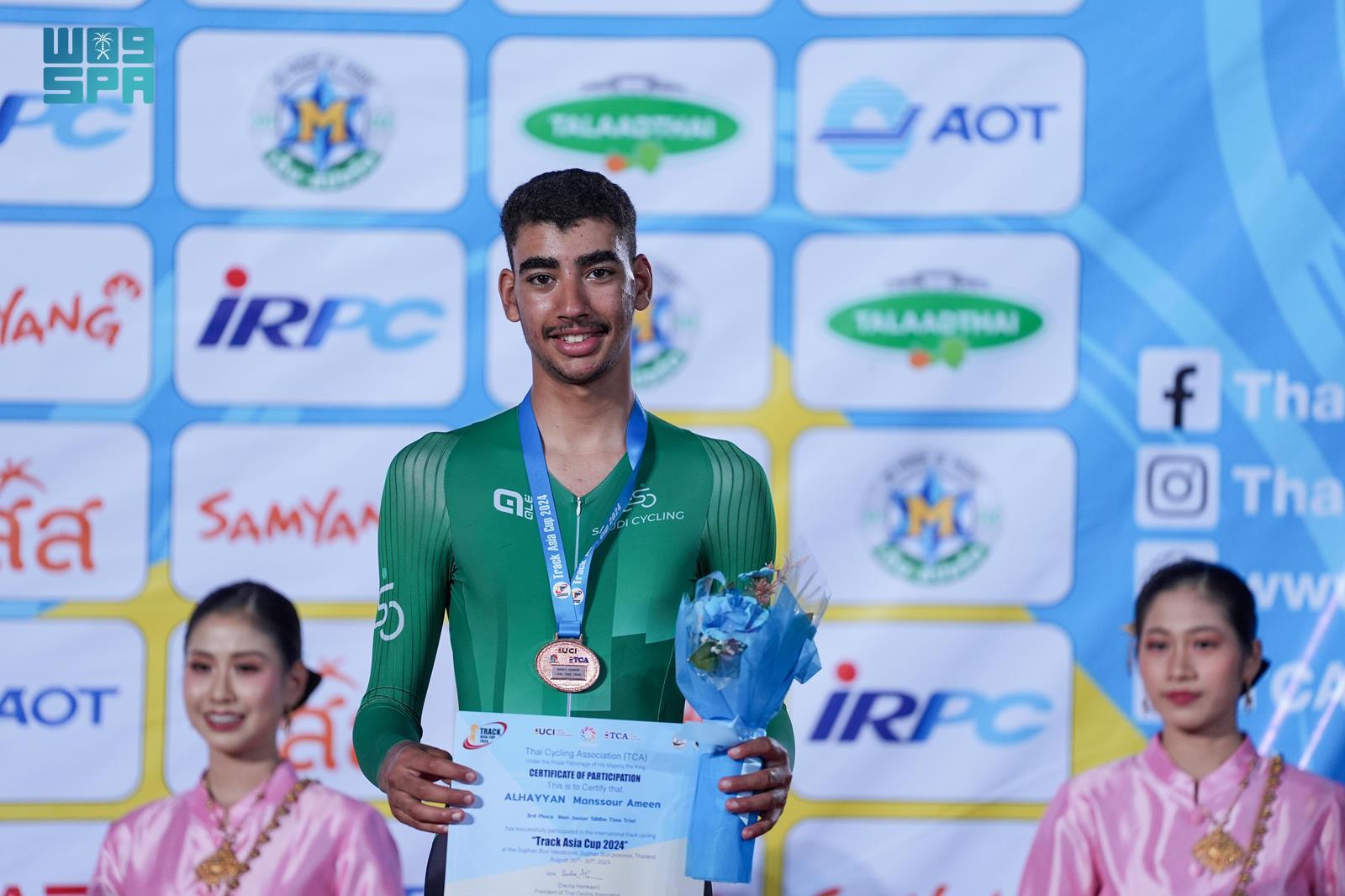 Saudi Cyclists Continue to Win Medals at the Track Asia Cup 2024