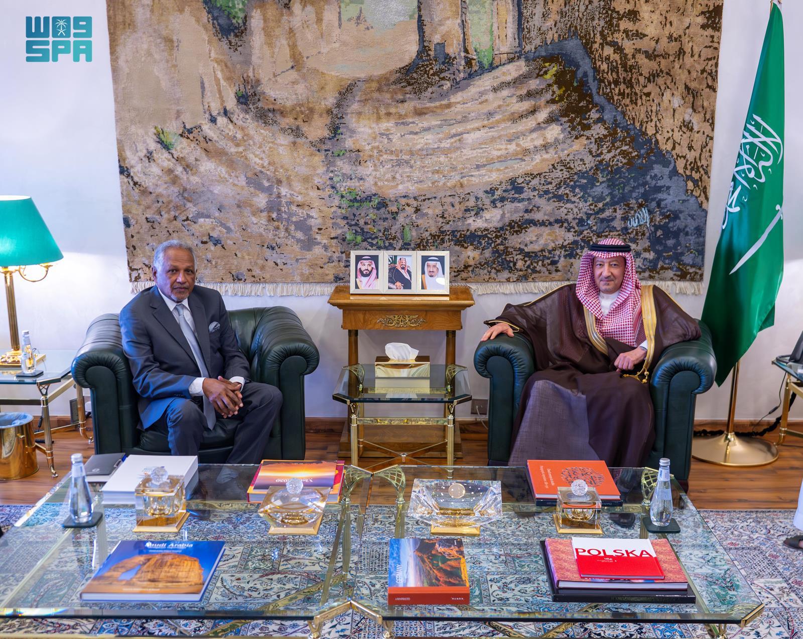 Vice Minister of Foreign Affairs Receives Sudanese Ambassador to Saudi ...
