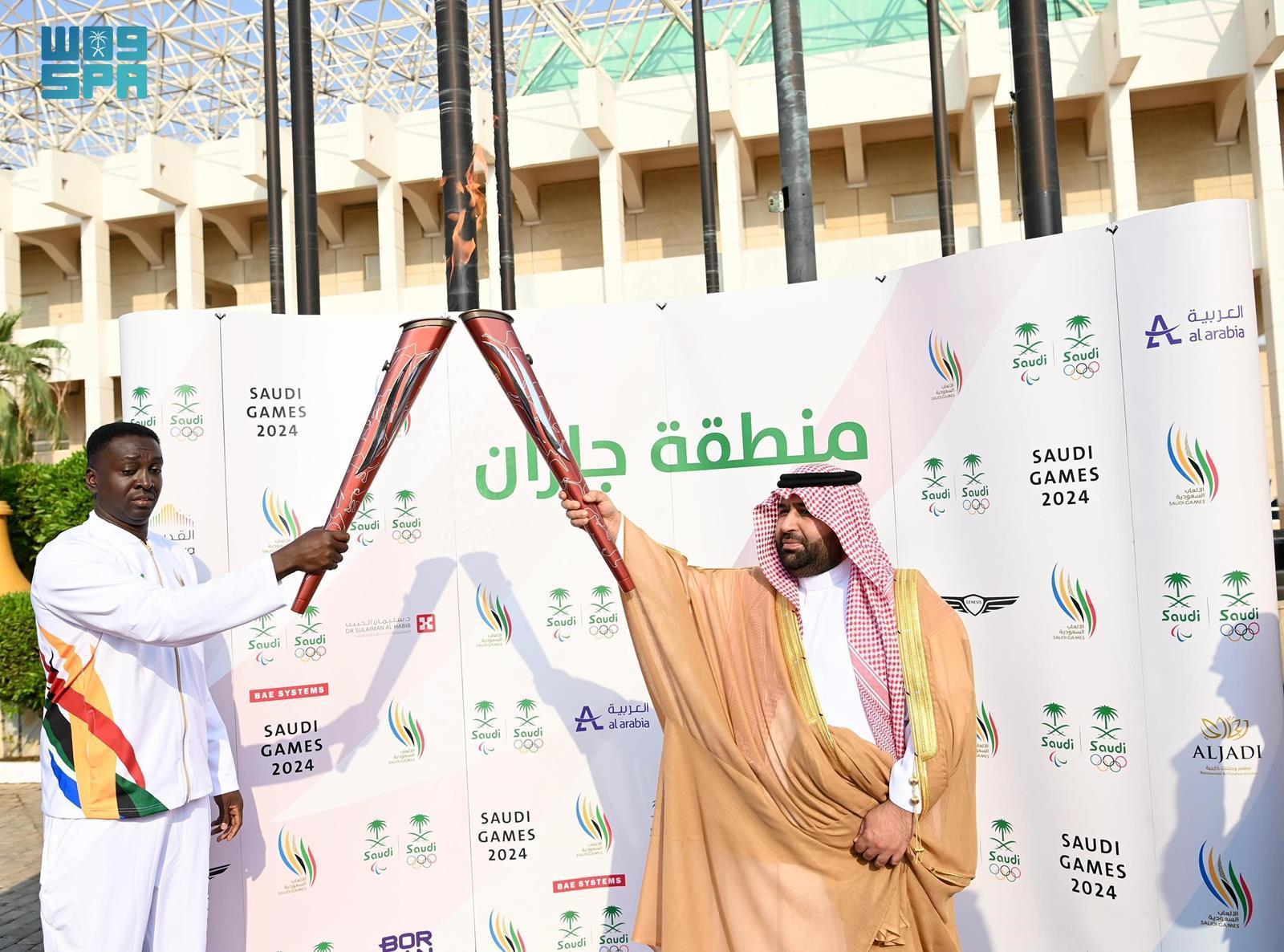 Deputy Governor of Jazan Region Receives Saudi Games Torch