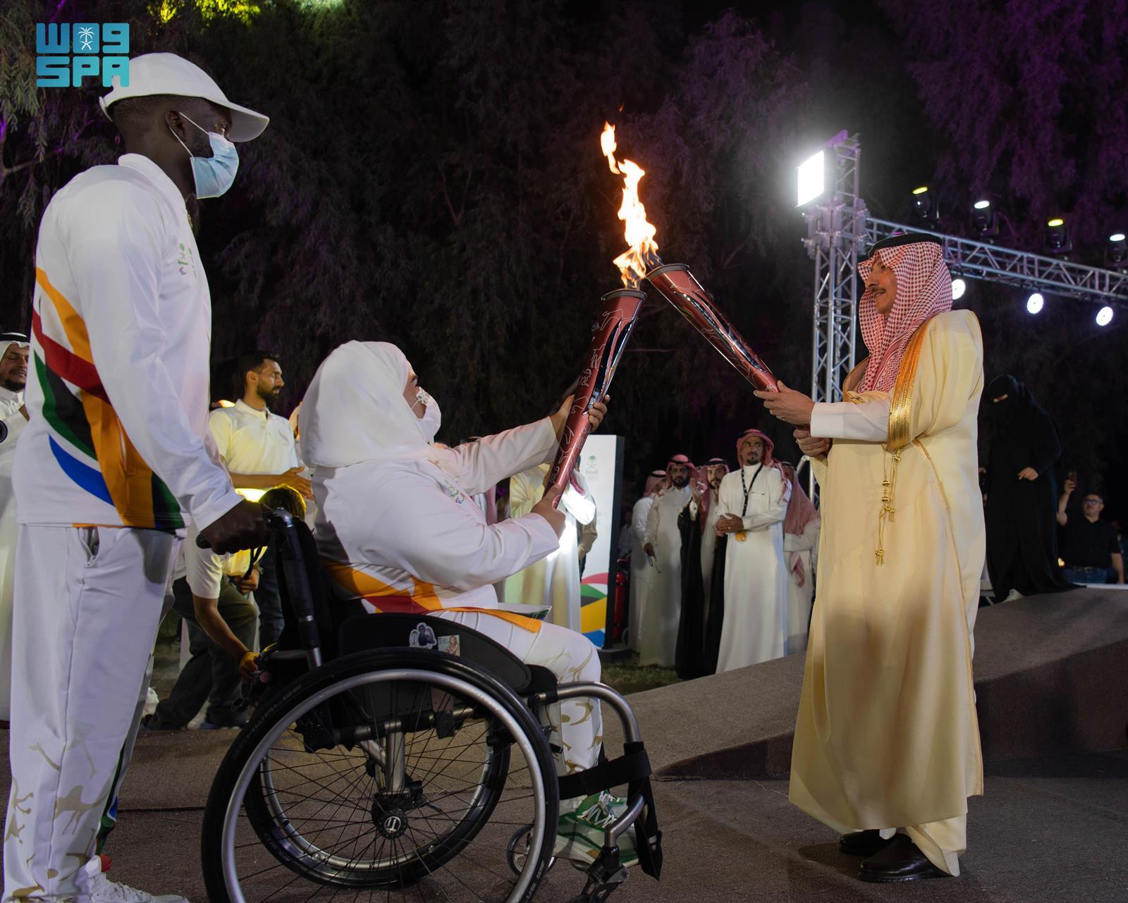 Saudi Games Torch Arrives in the Northern Borders