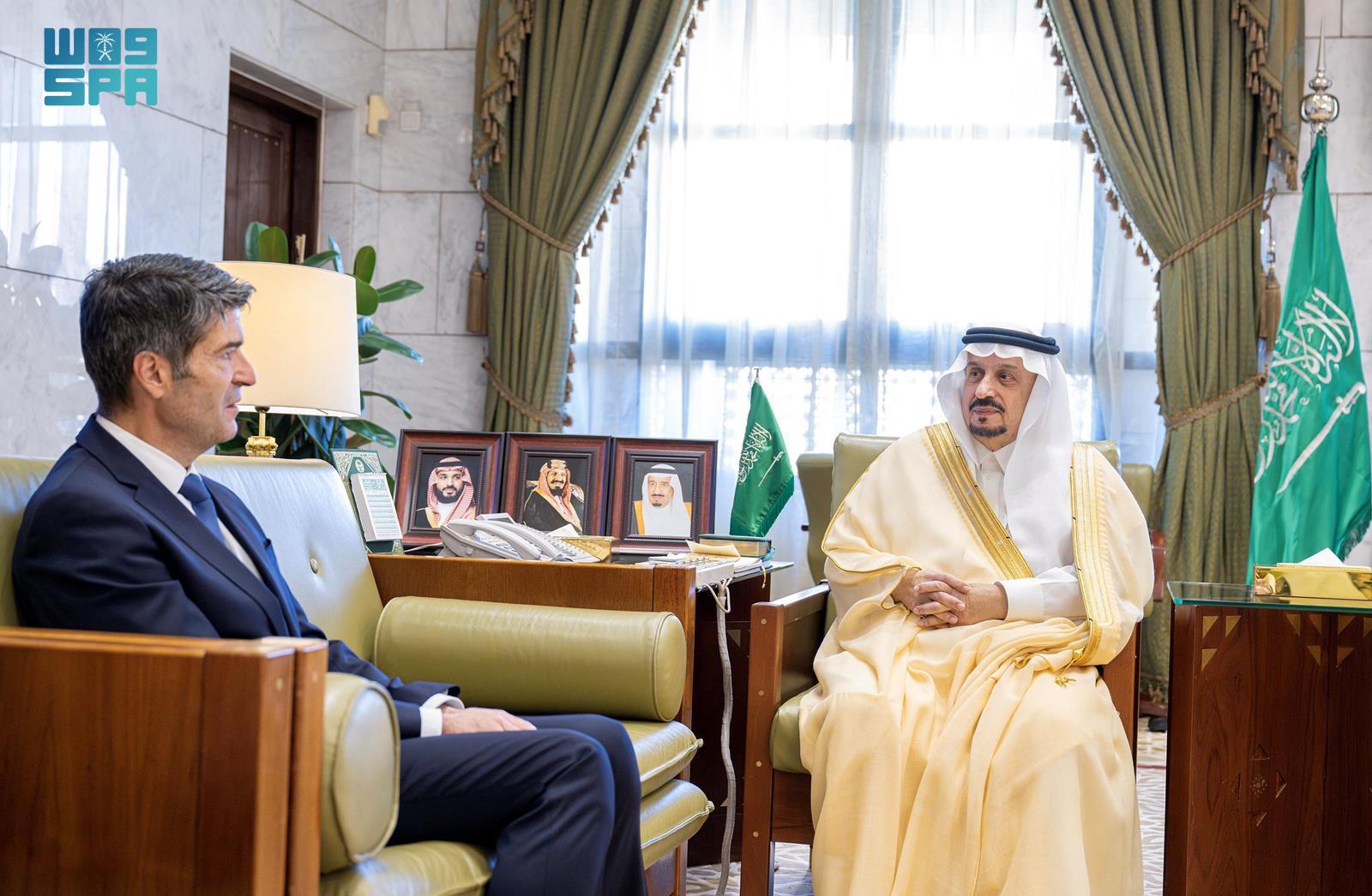 Riyadh Governor Receives Newly Appointed French Ambassador