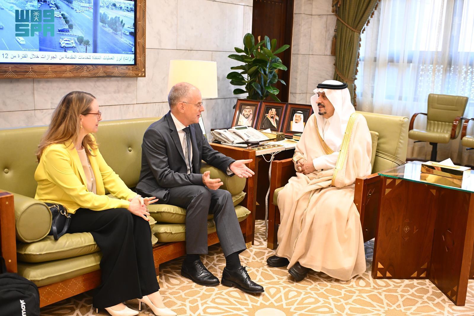 Riyadh Governor Receives Austrian Ambassador to Saudi Arabia
