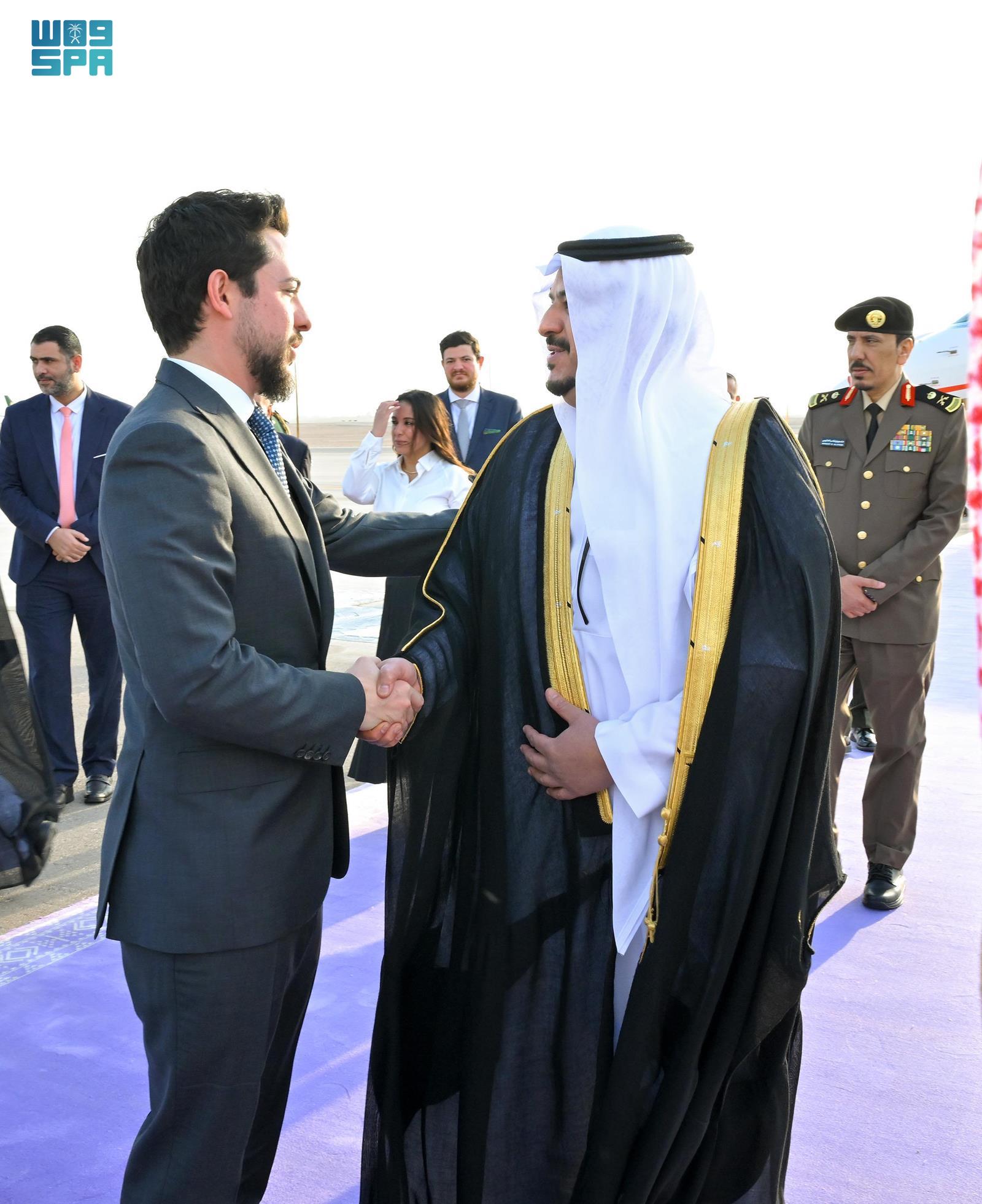 Jordanian Crown Prince Arrives in Riyadh