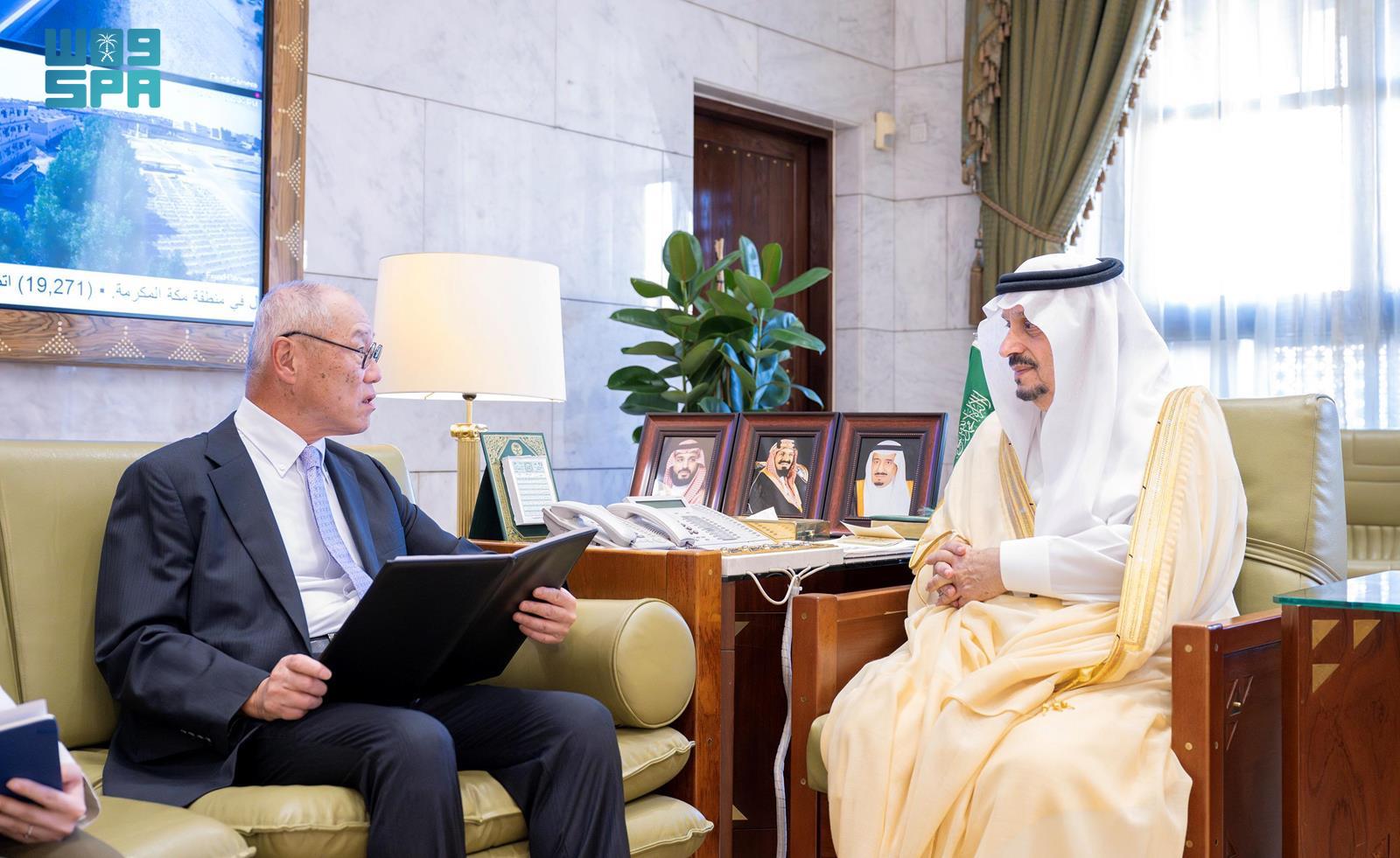 Riyadh Governor Receives Japanese Ambassador to Saudi Arabia