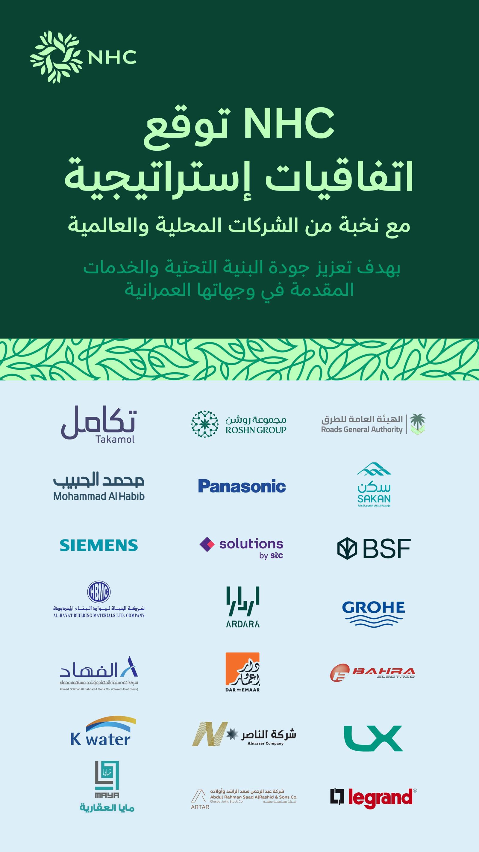 اقتصادي / ‏"NHC" تواصل استثماراتها بتوقيع 21 اتفاقية وشراكة إستراتيجية في ثاني أيام معرض سيتي سكيب