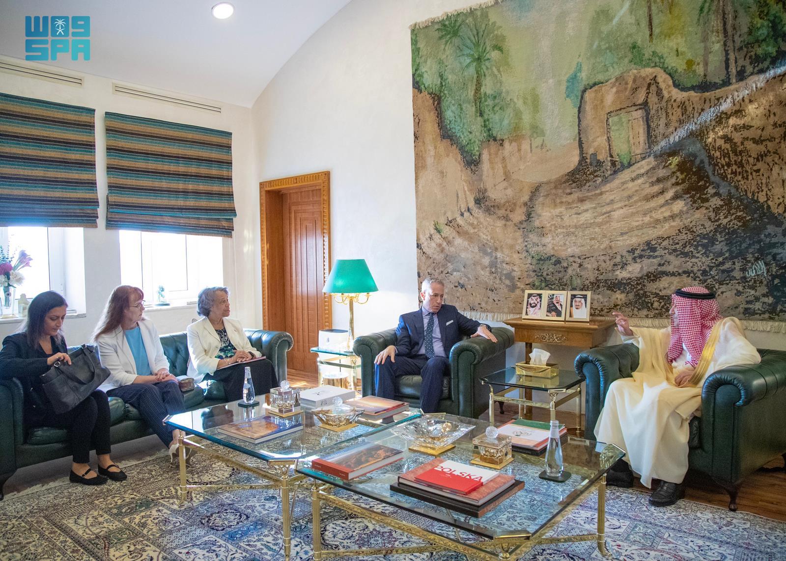 Saudi Vice Foreign Minister Receives US Ambassador to Saudi Arabia