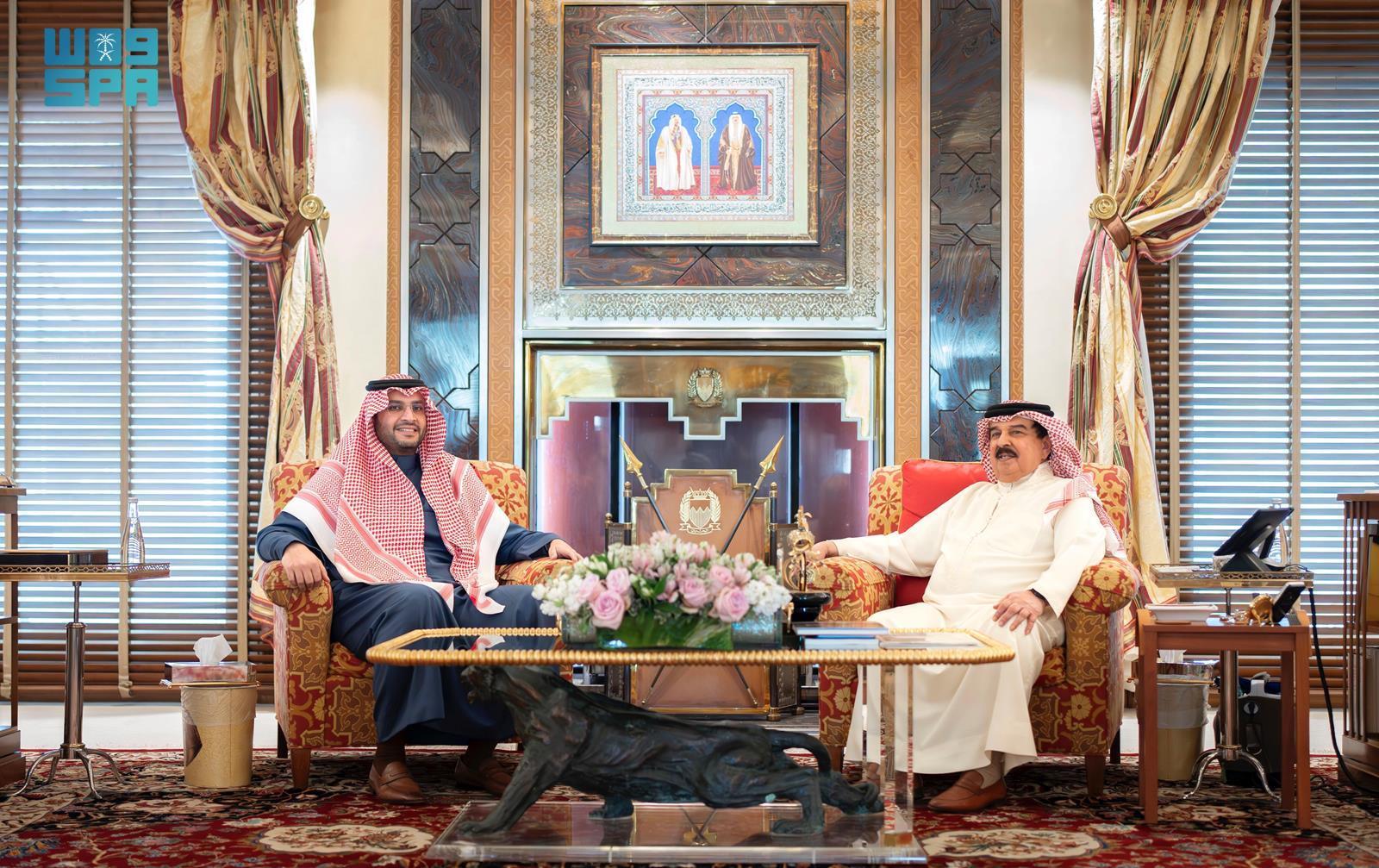 King of Bahrain Receives Prince Turki bin Mohammed bin Fahd bin Abdulaziz