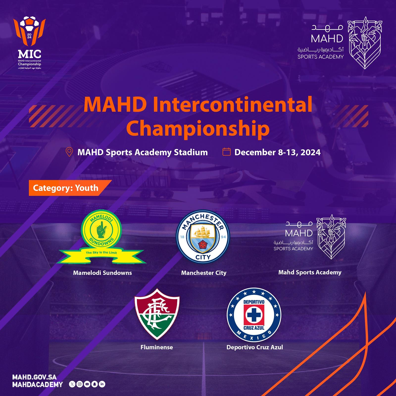 Mahd Sports Academy to Host First Intercontinental Football Championship